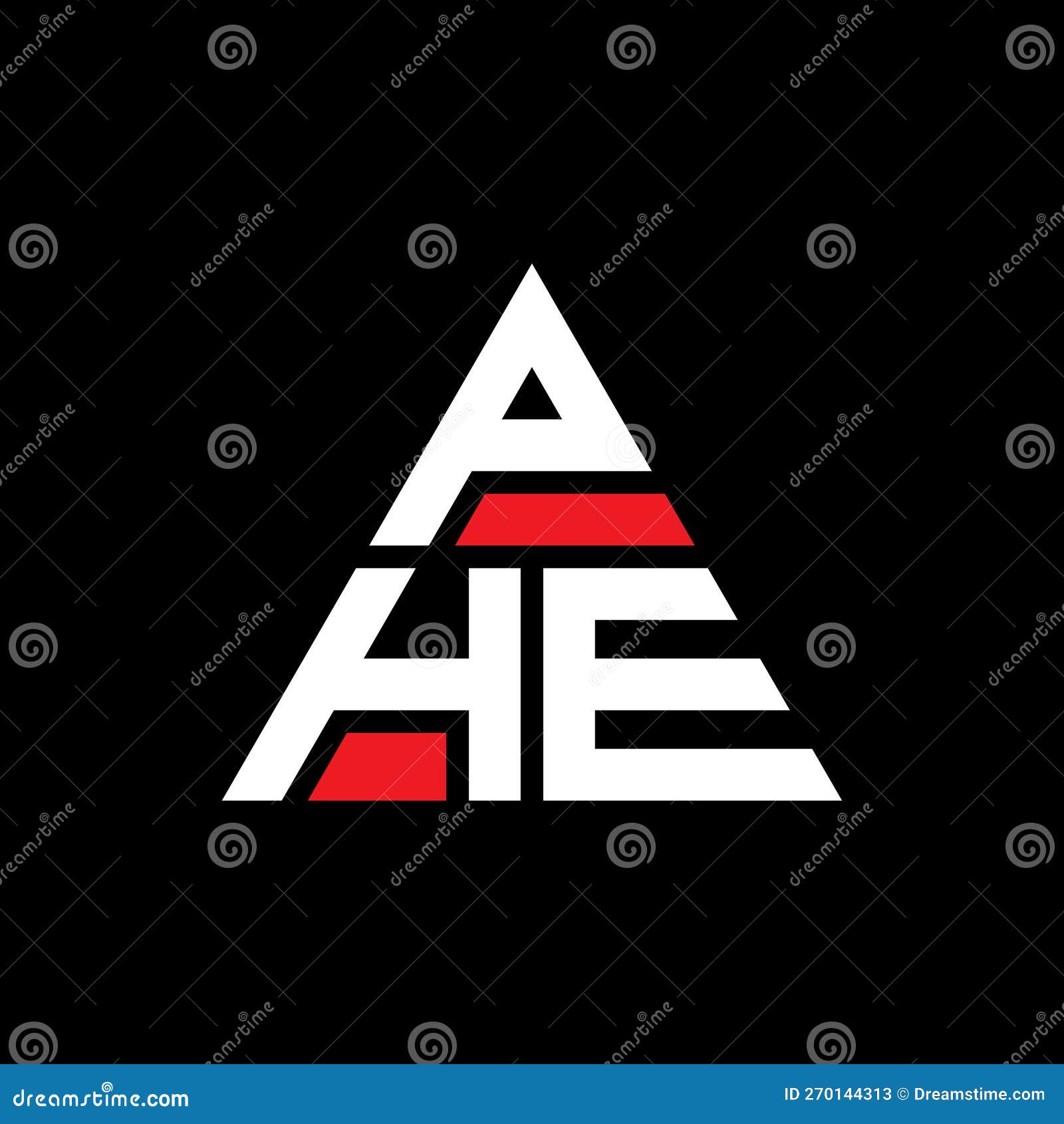 PHE Triangle Letter Logo Design With Triangle Shape. PHE Triangle Logo ...
