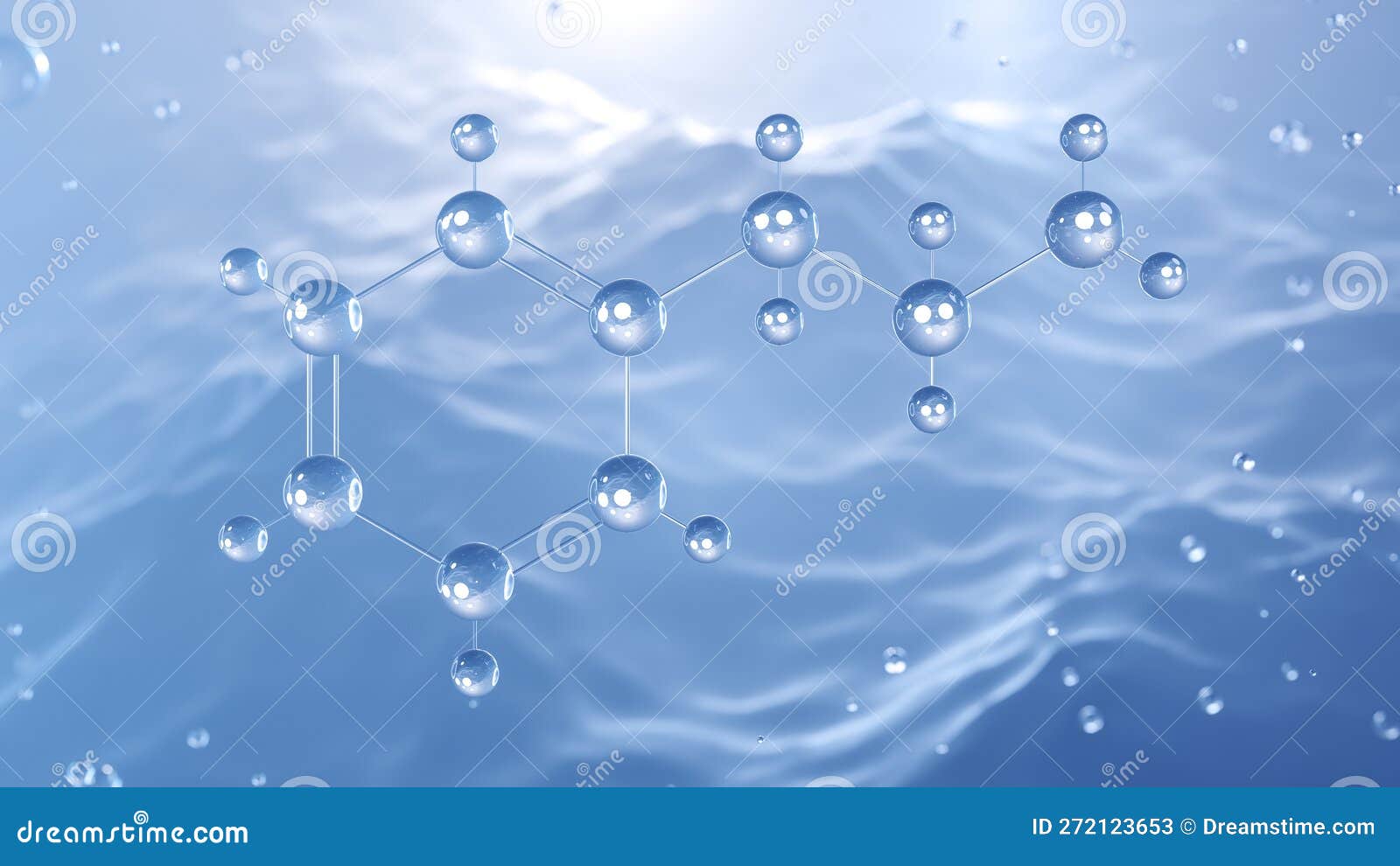 Phenethylamine Molecular Structure, 3d Model Molecule, Monoamine ...