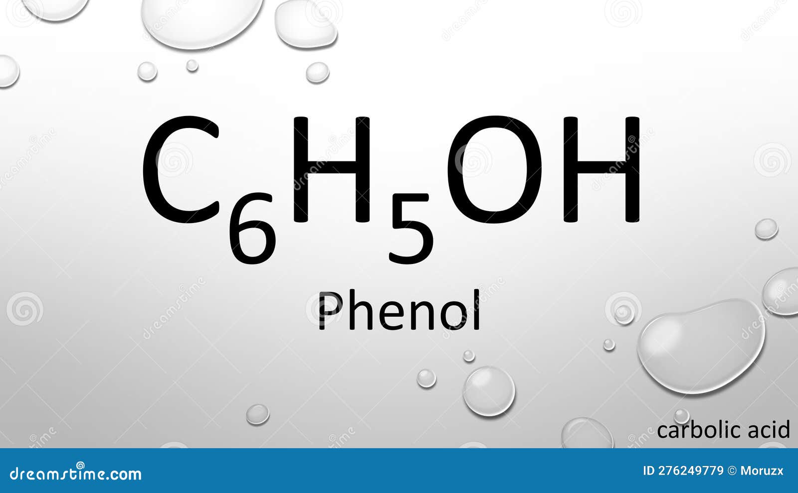 Phenol Formula On Waterdrop Background Royalty-Free Stock Photography ...
