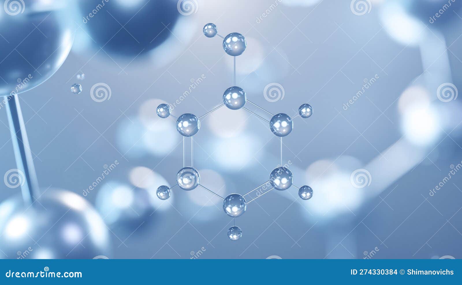 Phenol Molecular Structure 3d, Flat Model, Phenolic Acid, Structural ...
