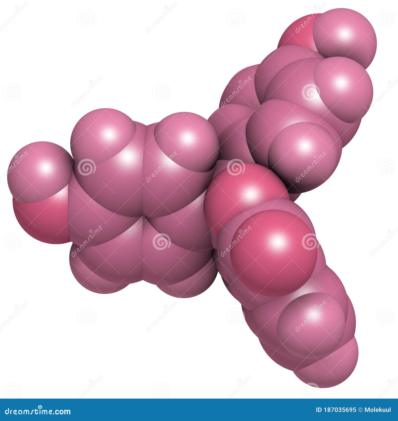 Phenolphthalein Indicator Molecule. Used In Acid Base Titrations And As ...