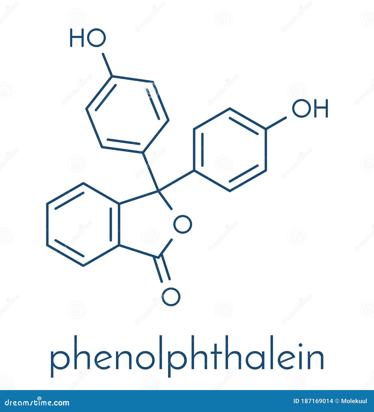 Phenolphthalein Indicator Molecule. Used In Acid Base Titrations And As ... Phenolphthalein Indicator Molecule. Used In Acid Base Titrations And As ...
