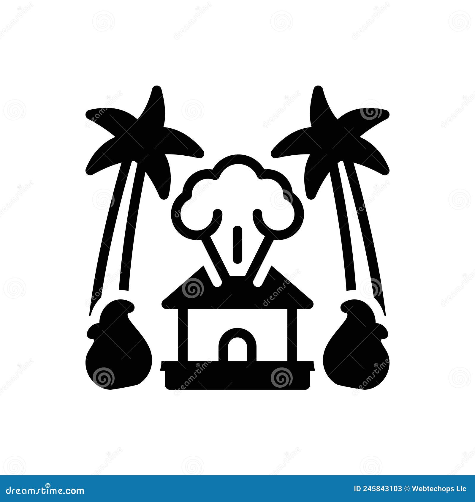 Black Solid Icon for Phenomenon, Incidence and Circumstance Stock ...