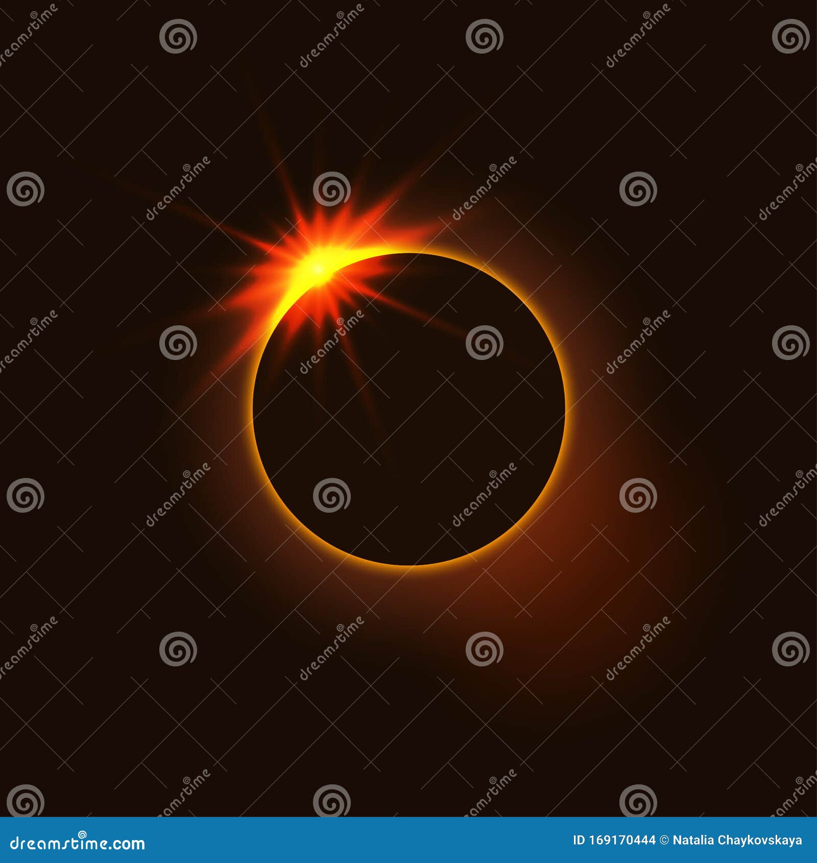 The Phenomenon of a Total Solar Eclipse. Vector Illustration for Design ... The Phenomenon of a Total Solar Eclipse. Vector Illustration for Design ...