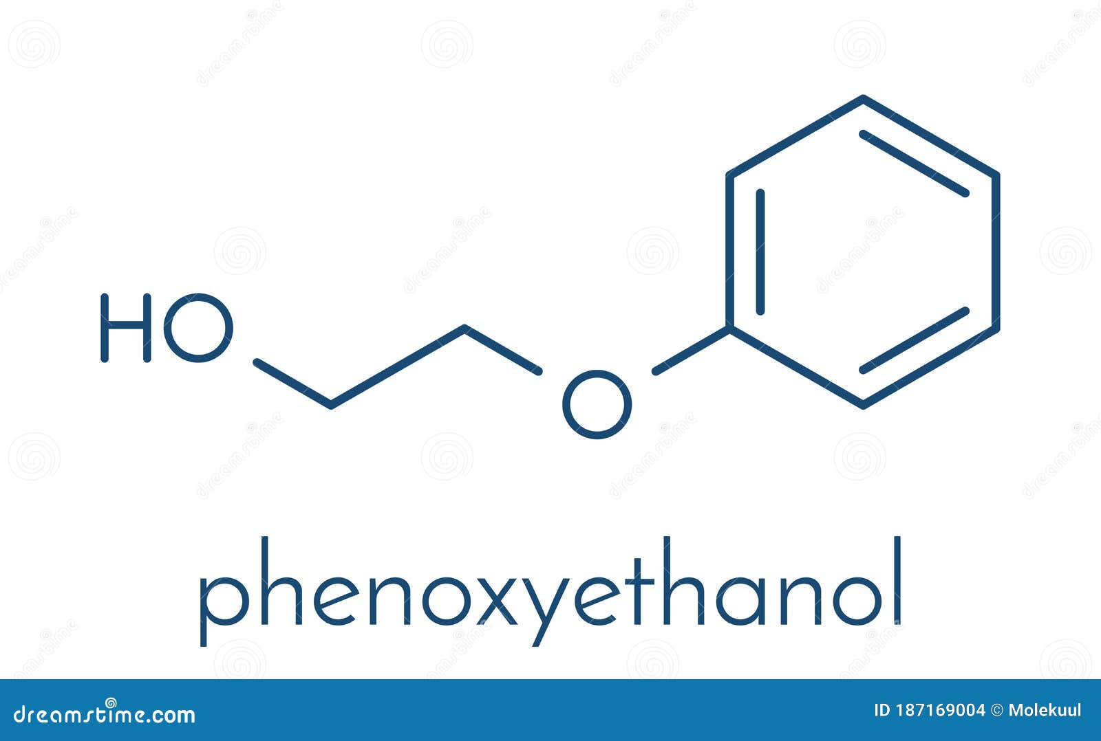 Phenoxyethanol Preservative Molecule. Used In Cosmetics, Vaccines ...