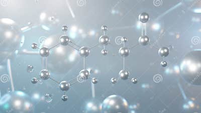 Phenylalanine Molecular Structure, 3d Model Molecule, Alpha-amino Acid ...