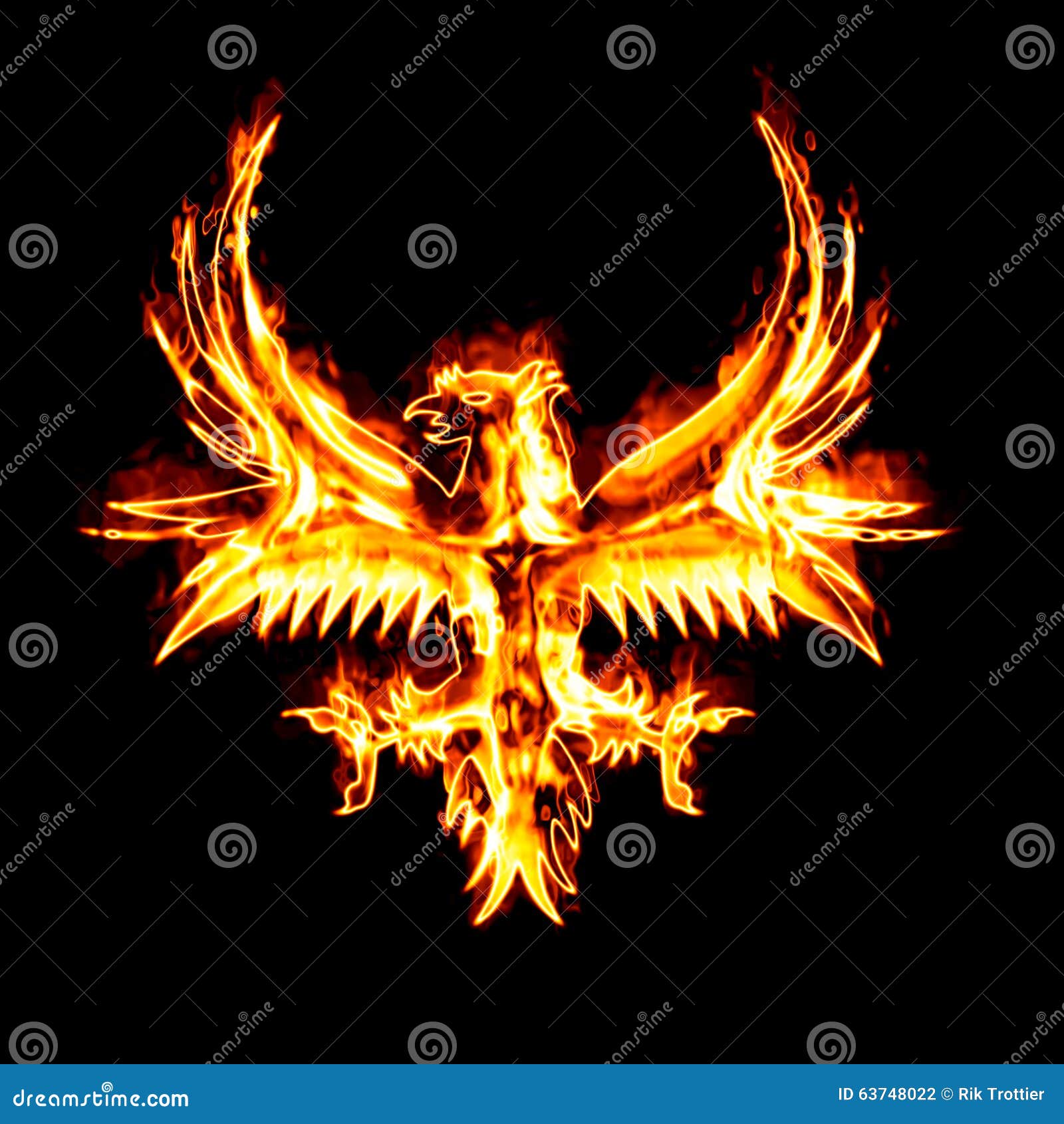 Pheonix illustration stock. Illustration of mythologie - 63748022