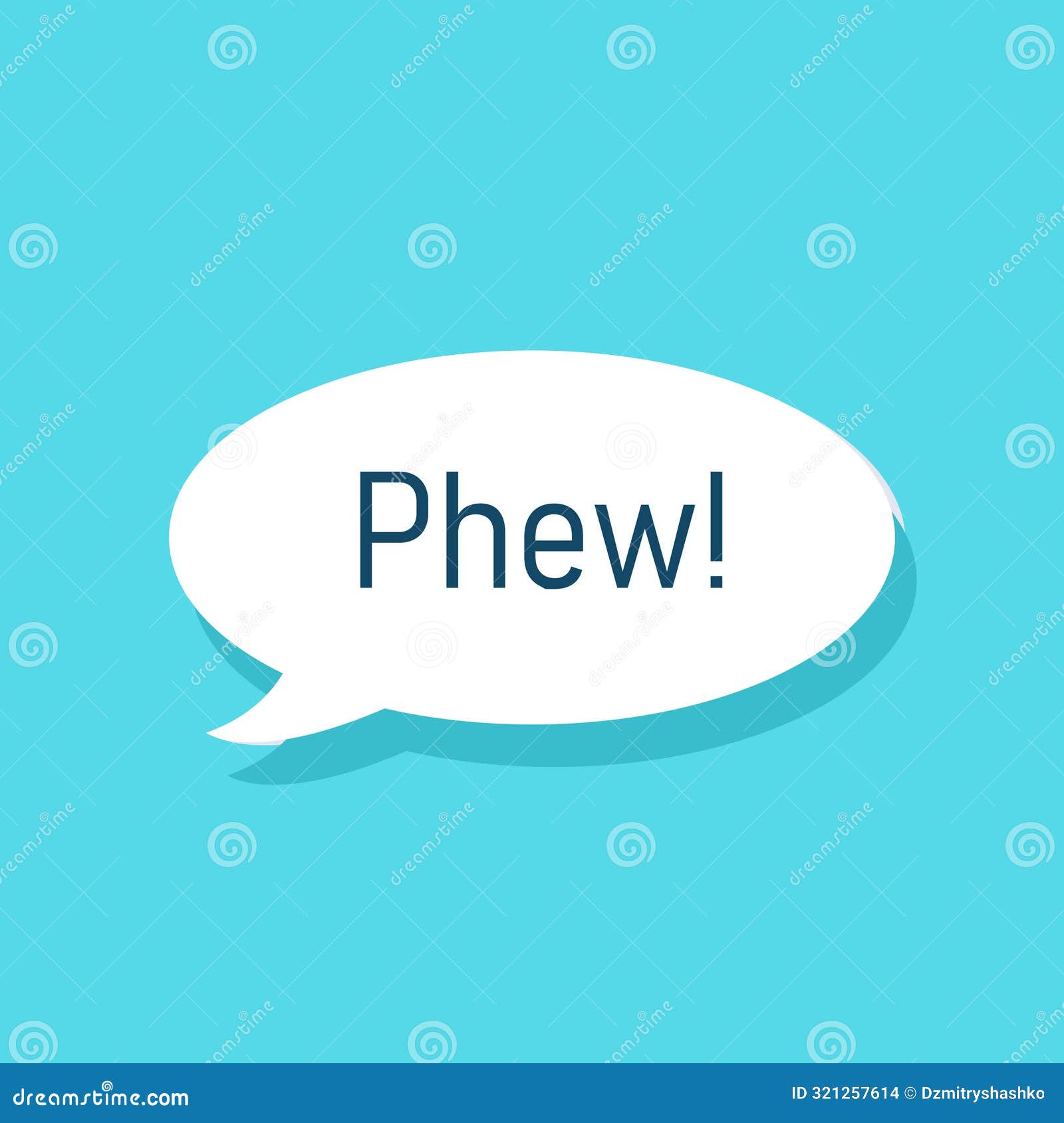 Phew Relief Sigh Speech Bubble. Stock Vector - Illustration of feeling ...