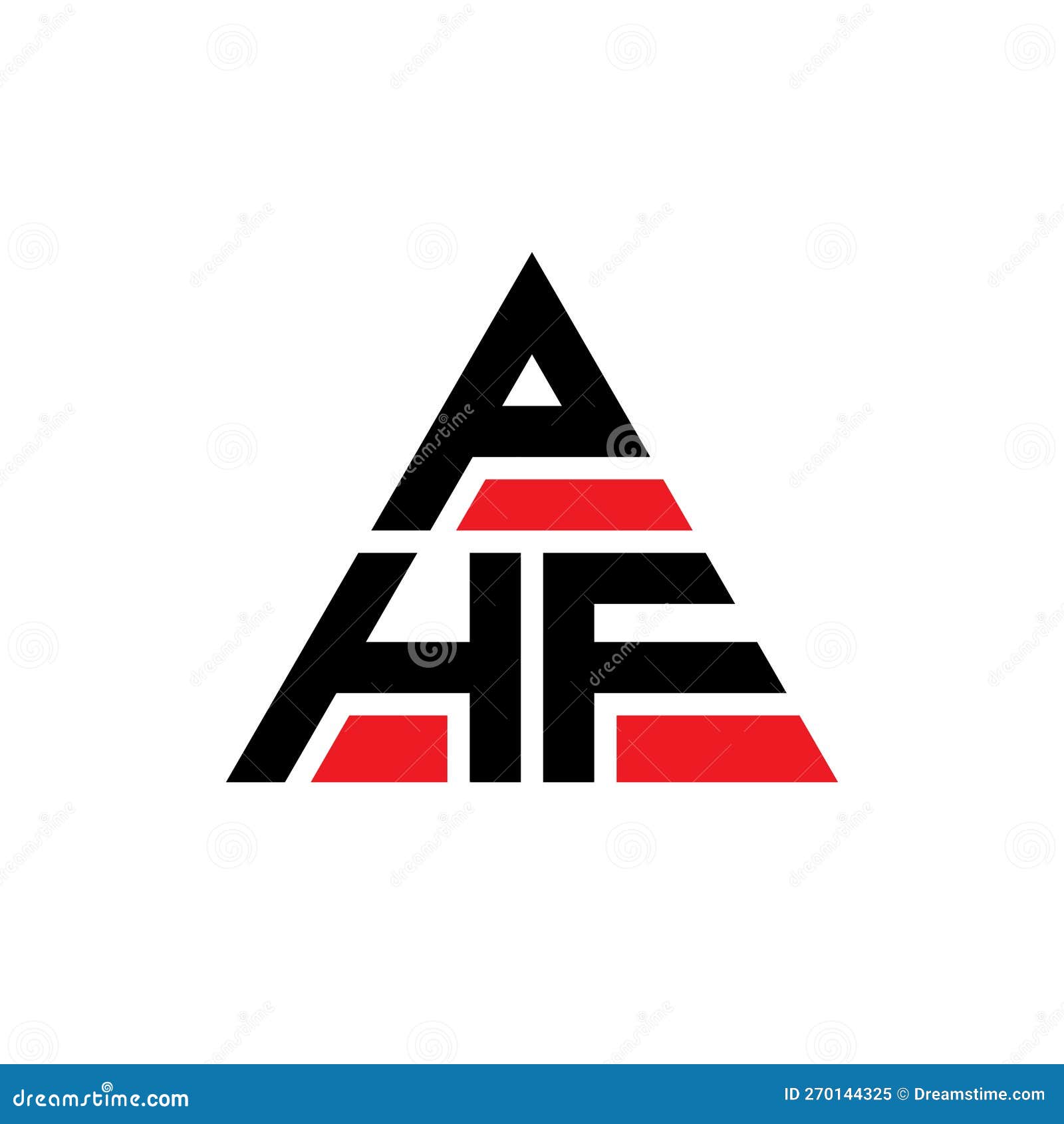 PHF Triangle Letter Logo Design with Triangle Shape. PHF Triangle Logo ...