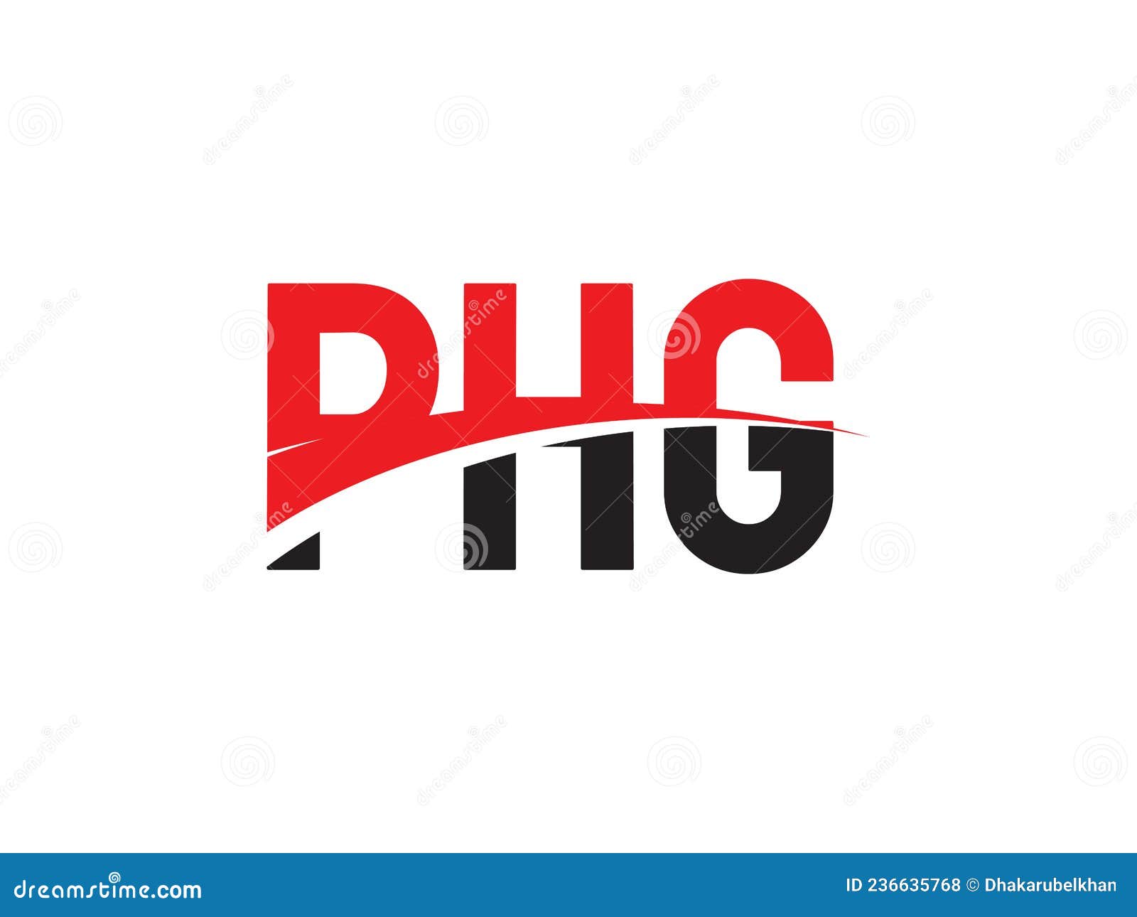 PHG Letter Initial Logo Design Vector Illustration Stock Vector ...