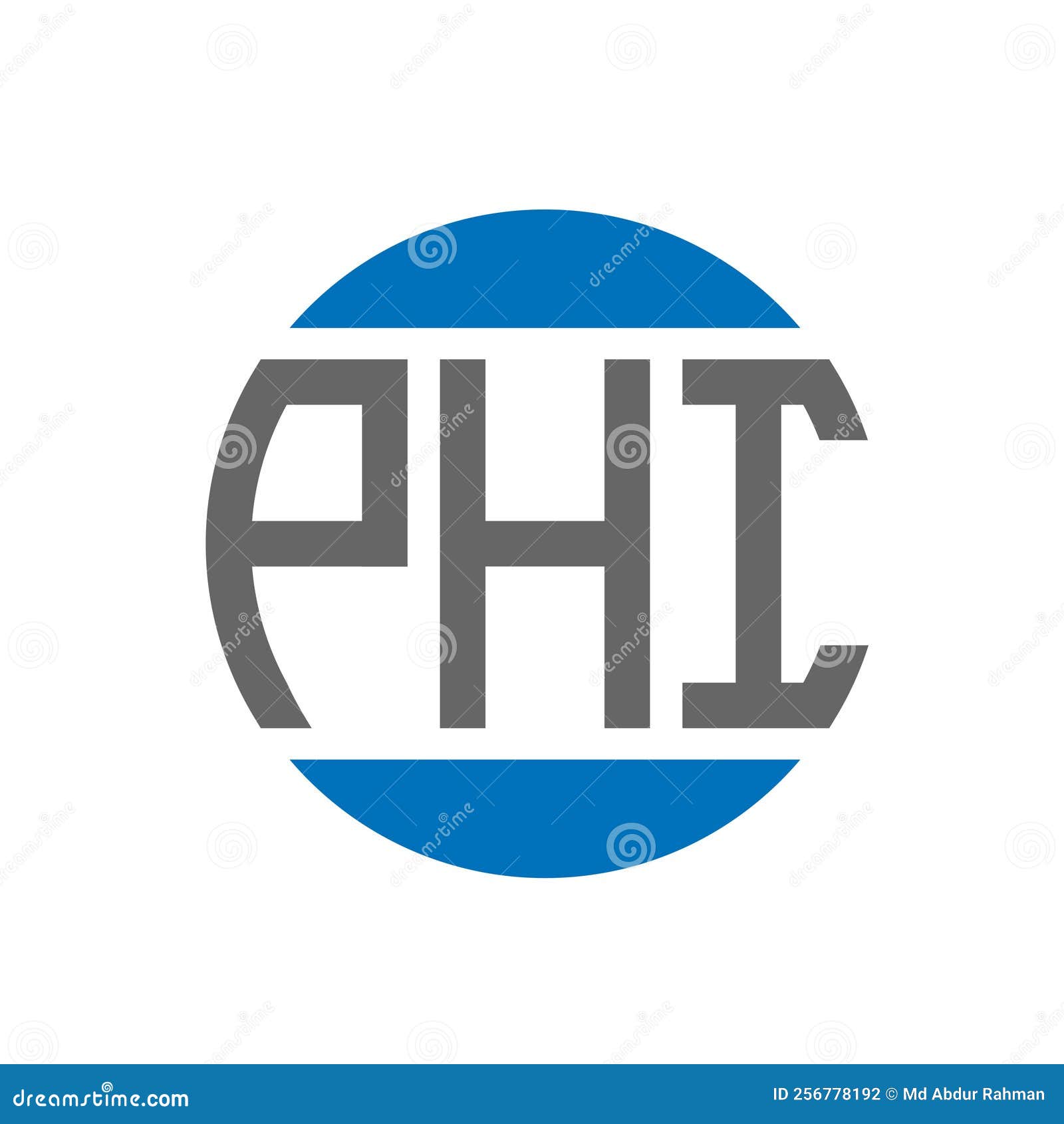 PHI Letter Logo Design on White Background. PHI Creative Initials ...
