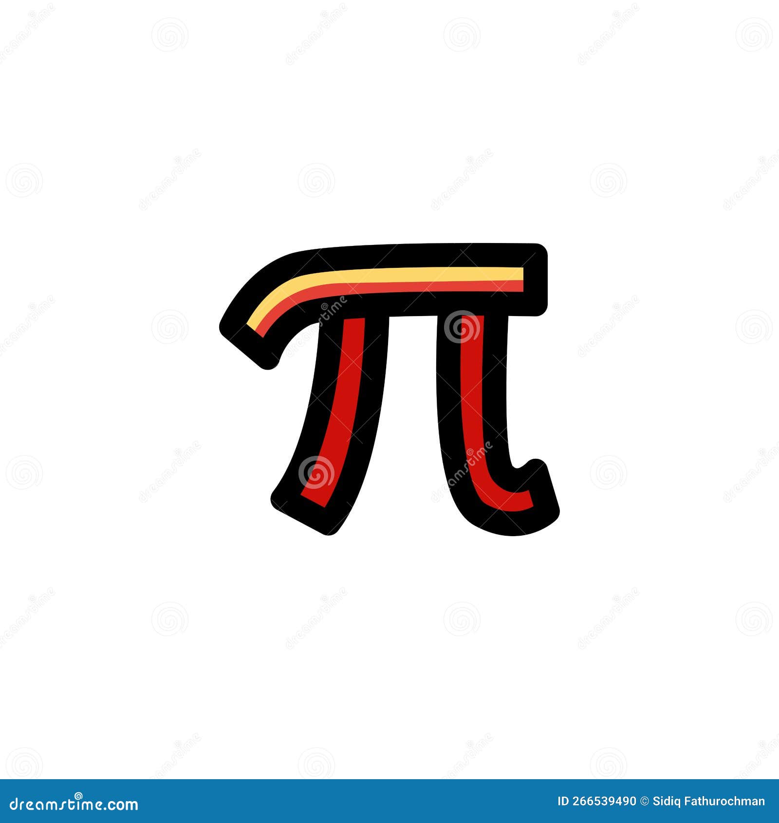 Phi Icon stock vector. Illustration of knowledge, math - 266539490