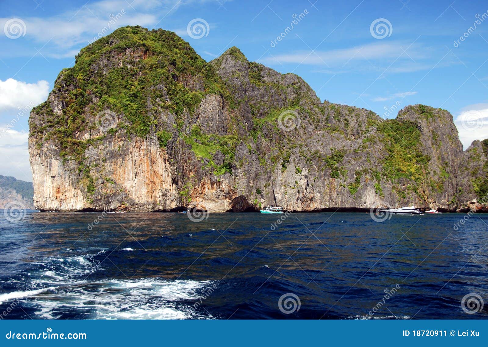 Phi Phi Island, Thailand: Dramatic Rock Formations Editorial Photo ...