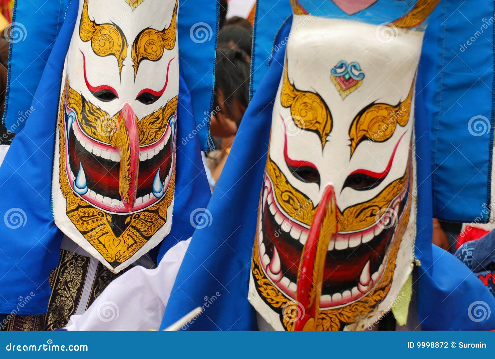 Phi Ta Khon stock photo. Image of asia, thailand, traditional - 9998872
