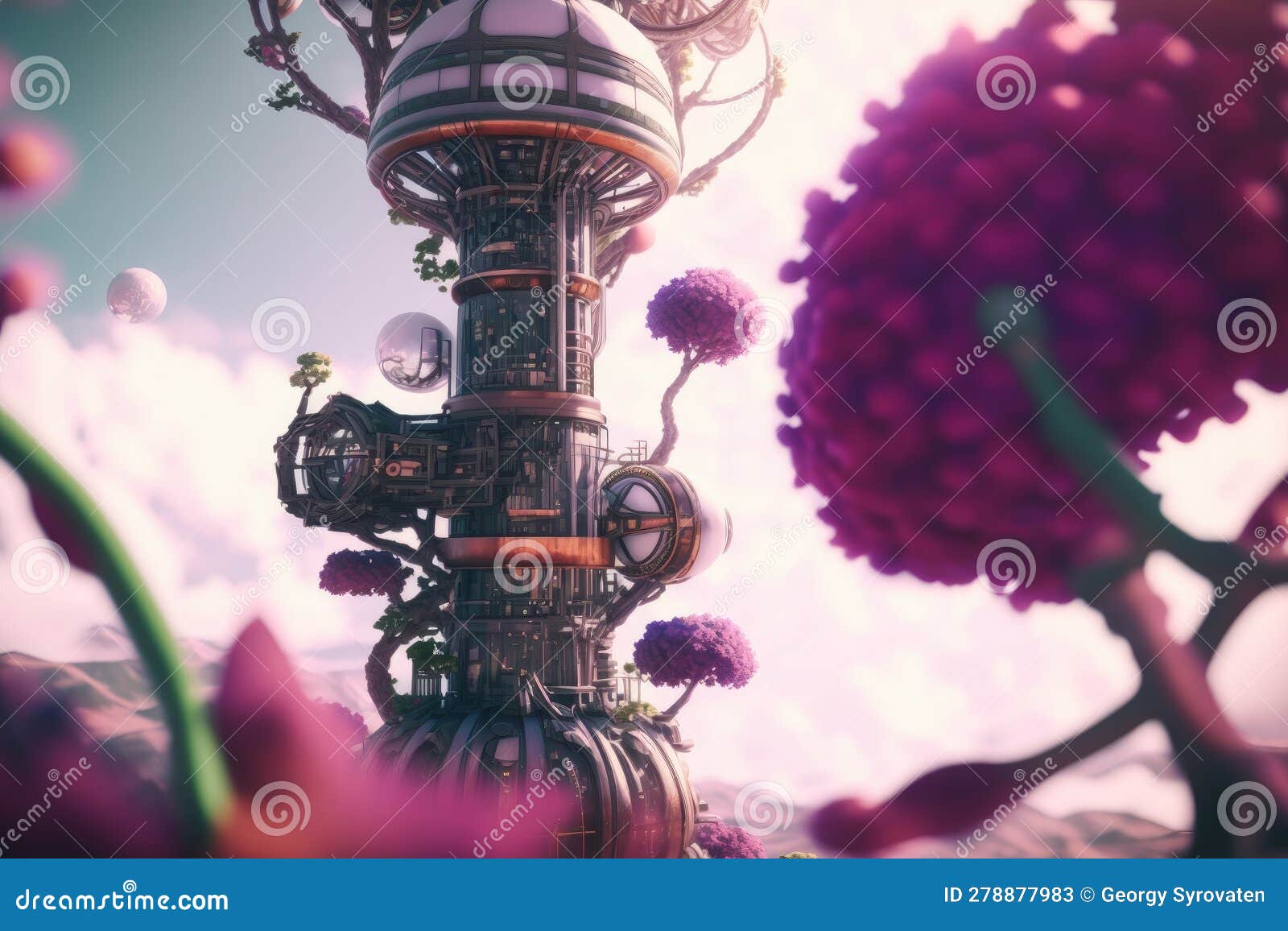 PhicsHyper-Detailed Space Elevator Tower: a Color-Coded Beanstalk in ...