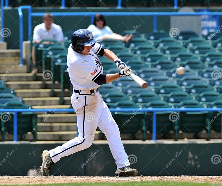 Phil Bauer - hitting editorial stock photo. Image of college - 19647843