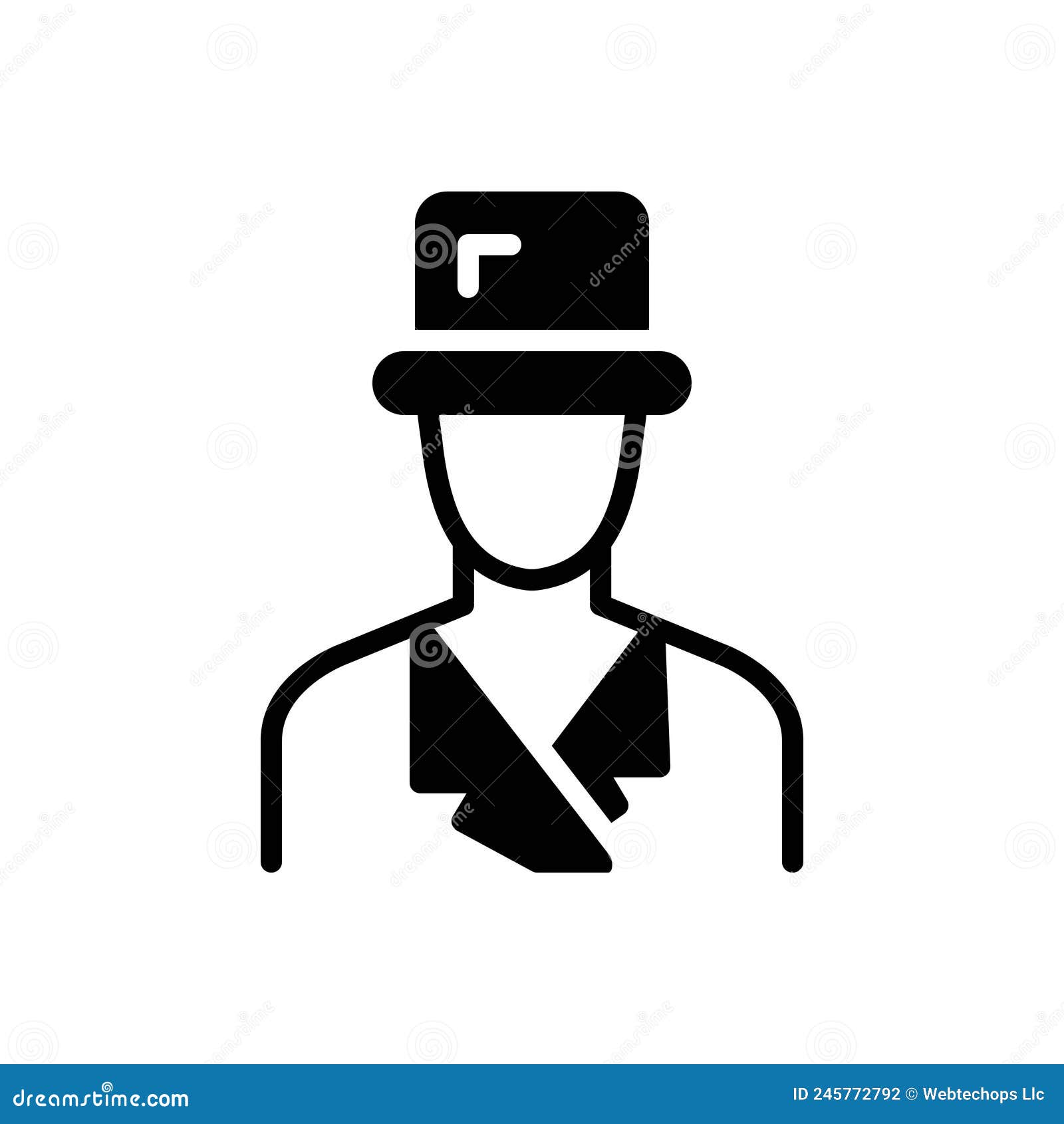 Black Solid Icon for Phil, Man and Gentleman Stock Vector ...