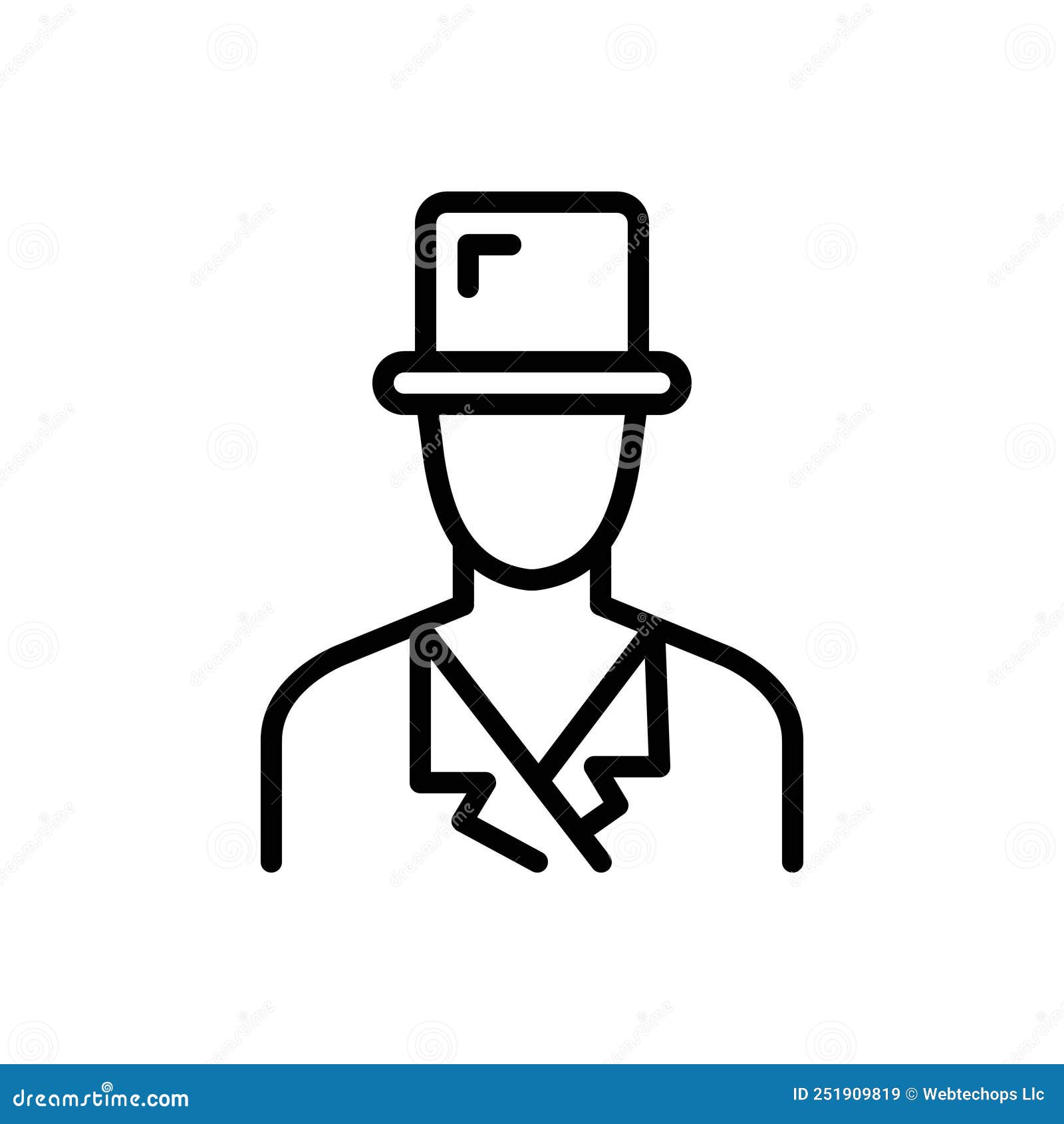 Black Line Icon for Phil, Man and Gentleman Stock Illustration ...