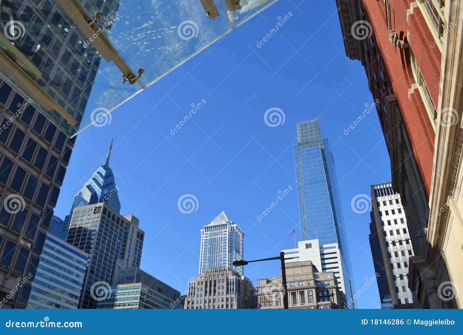 Philadelphia stock photo. Image of buildings, building - 18146286