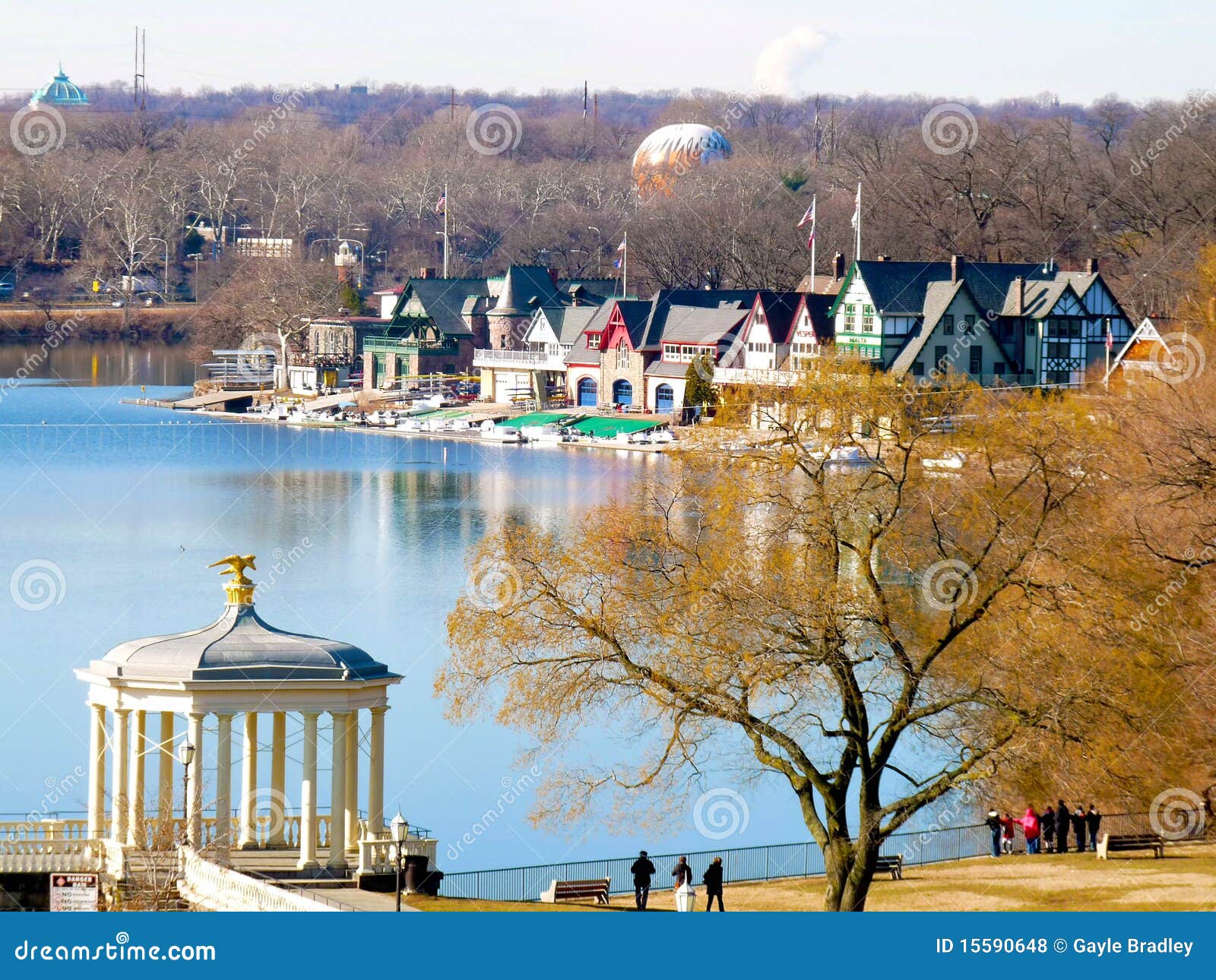 Philadelphia Boathouse Row stock photo. Image of park - 15590648