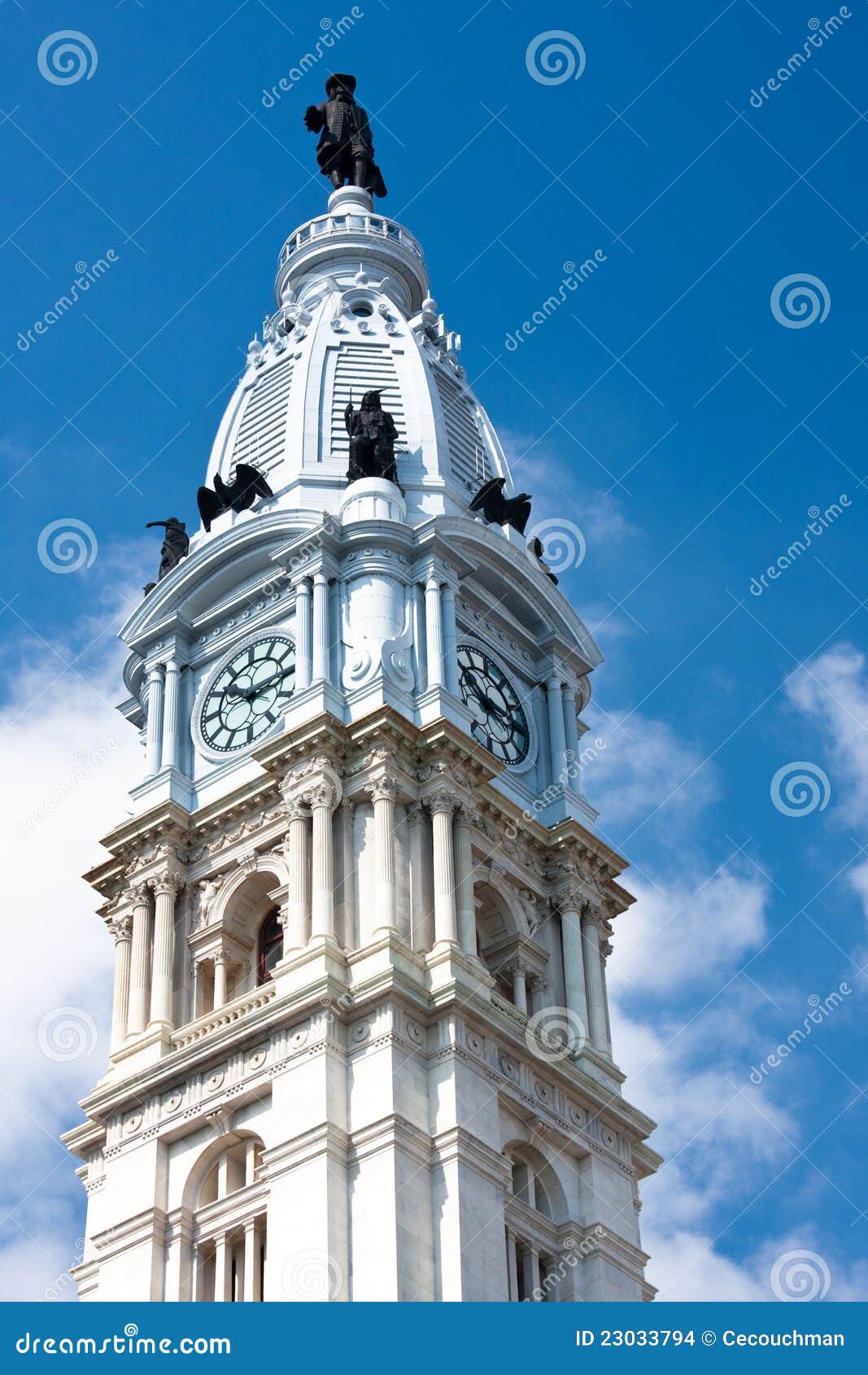 Philadelphia City Hall stock photo. Image of hall, penn - 23033794