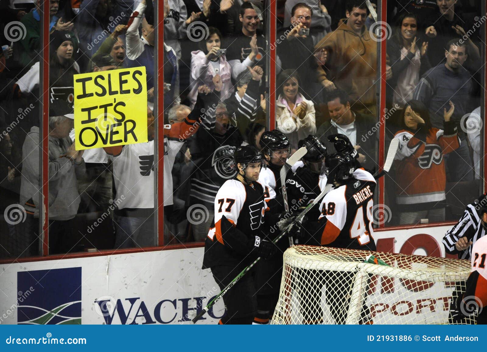 Philadelphia Flyers editorial photo. Image of fans, goal - 21931886