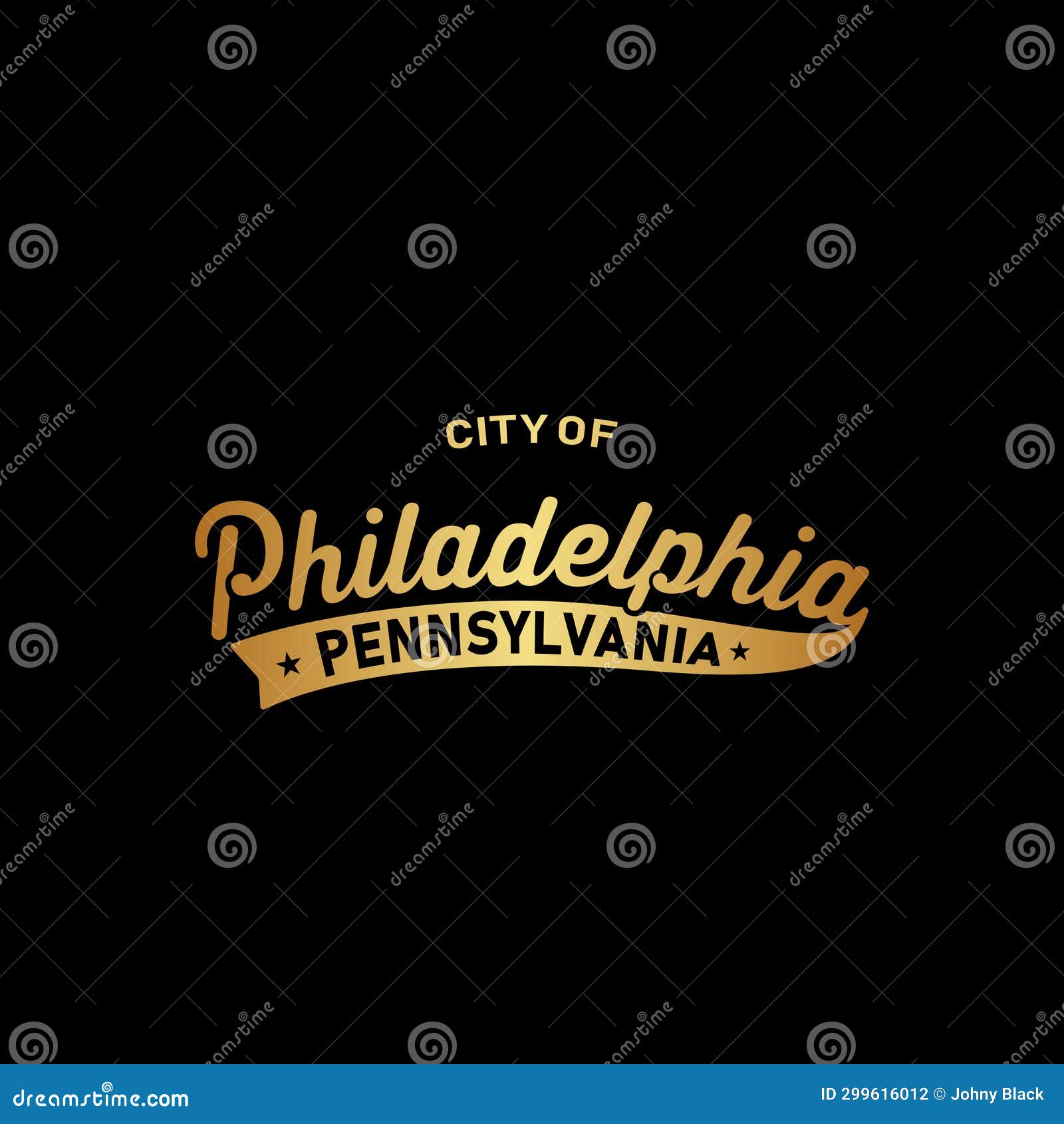 City of Philadelphia Lettering Design. Philadelphia, Pennsylvania ...