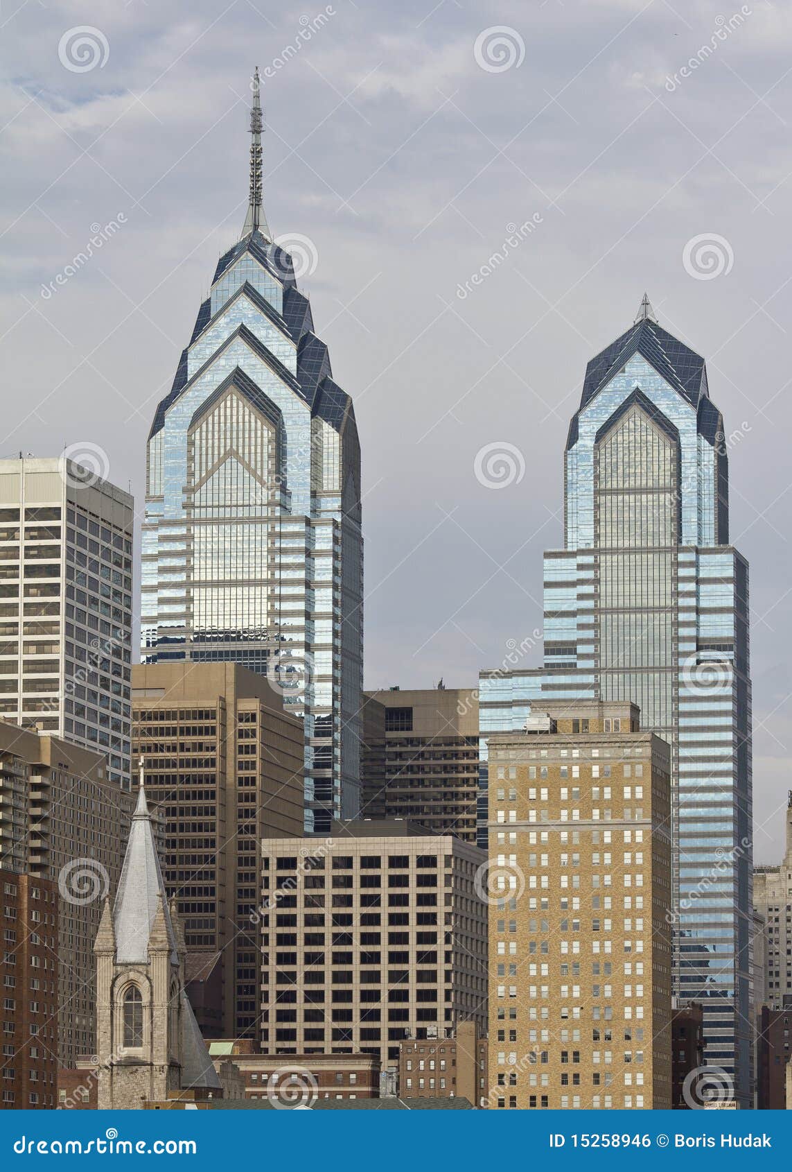Philadelphia Liberty I and Liberty II Stock Photo - Image of ...