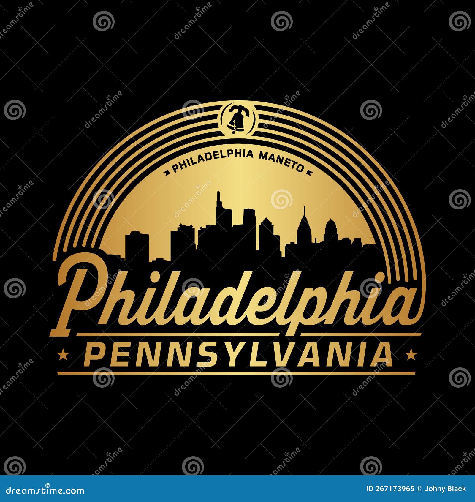 Philadelphia, Pennsylvania. Logo Design Template. Vector Illustration ...