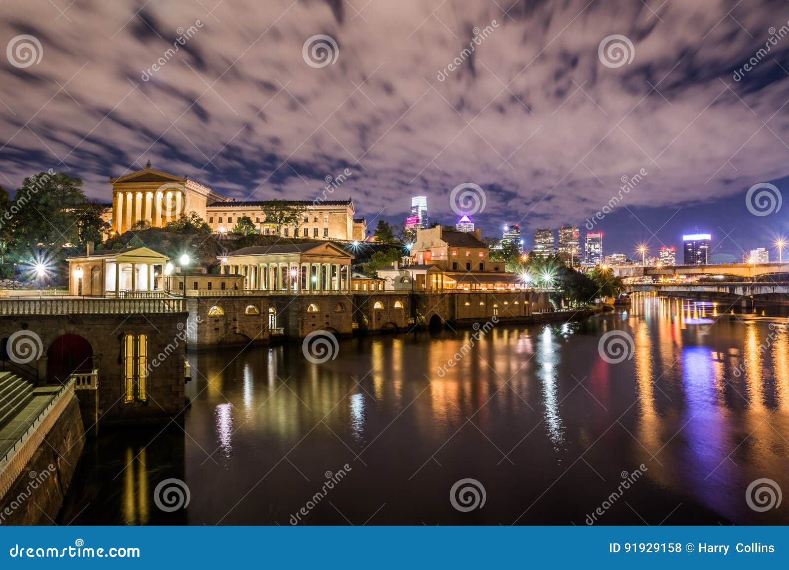 Philadelphia at Night stock photo. Image of common, coast - 91929158