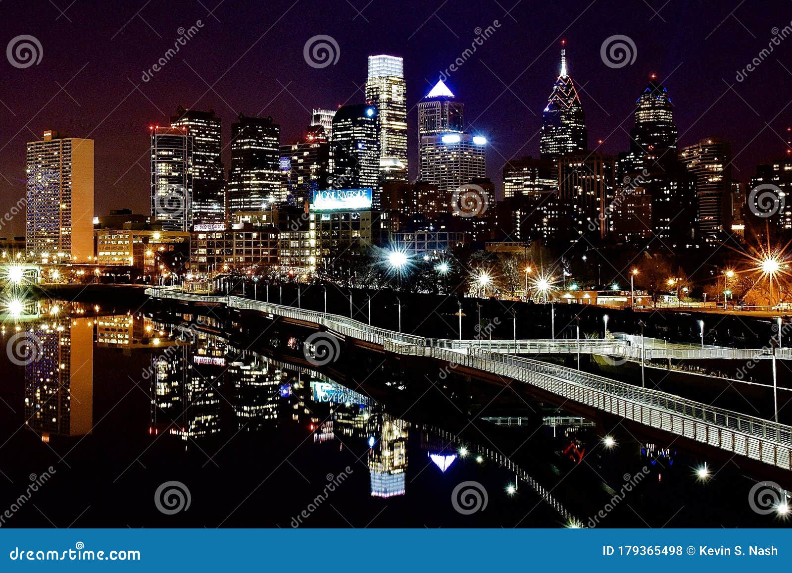 Philadelphia, Pa. at Night 2015 Editorial Stock Photo - Image of ...
