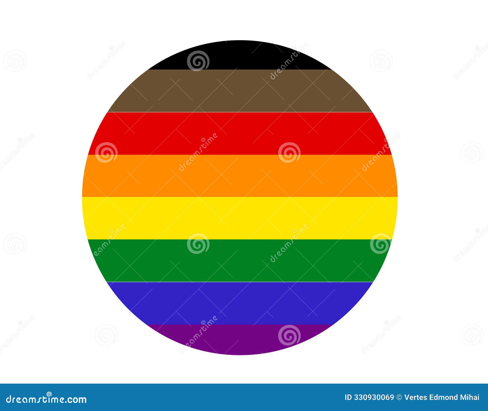 Philadelphia Pride Flag, LGBT Community. Flat Design. Urban Culture ...