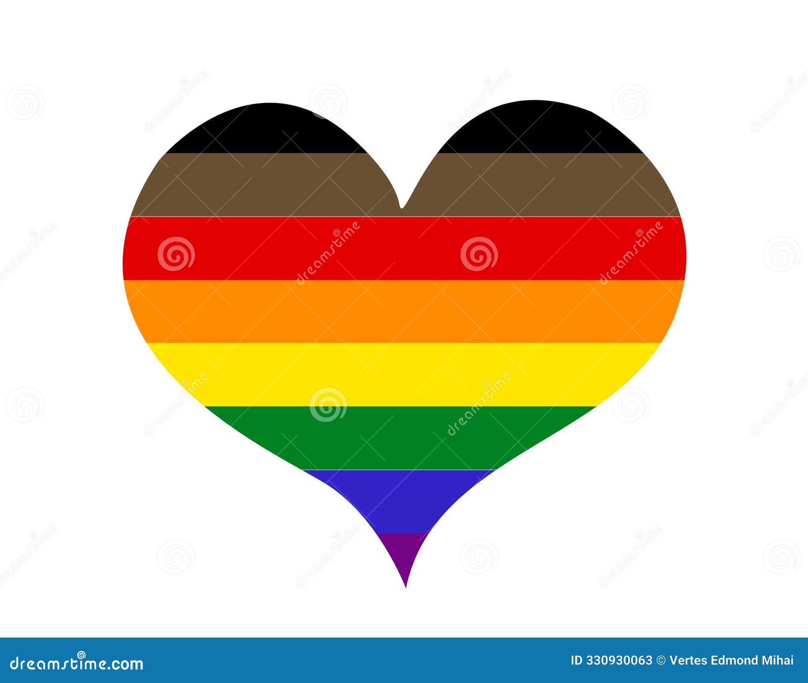 Philadelphia Pride Flag, LGBT Community. Flat Design. Urban Culture ...