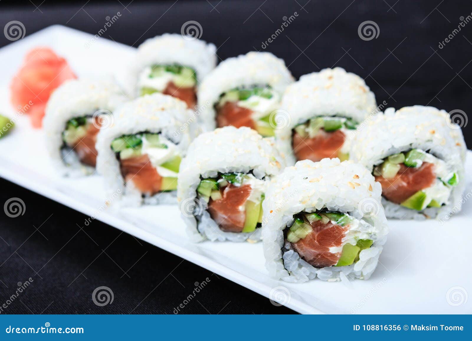 Philadelphia roll set stock photo. Image of philadelphia - 108816356