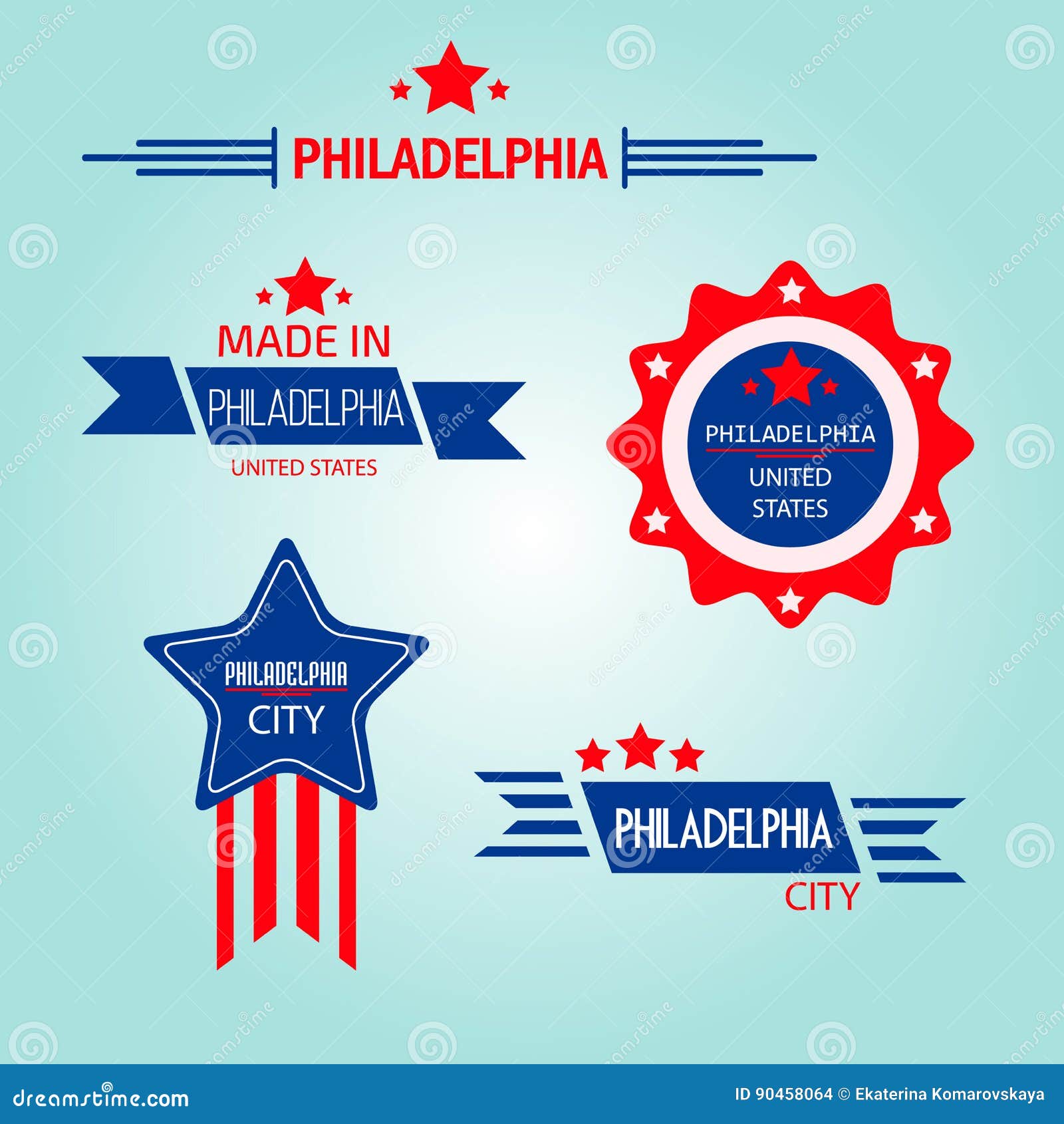 Philadelphia signs vector stock vector. Illustration of date - 90458064