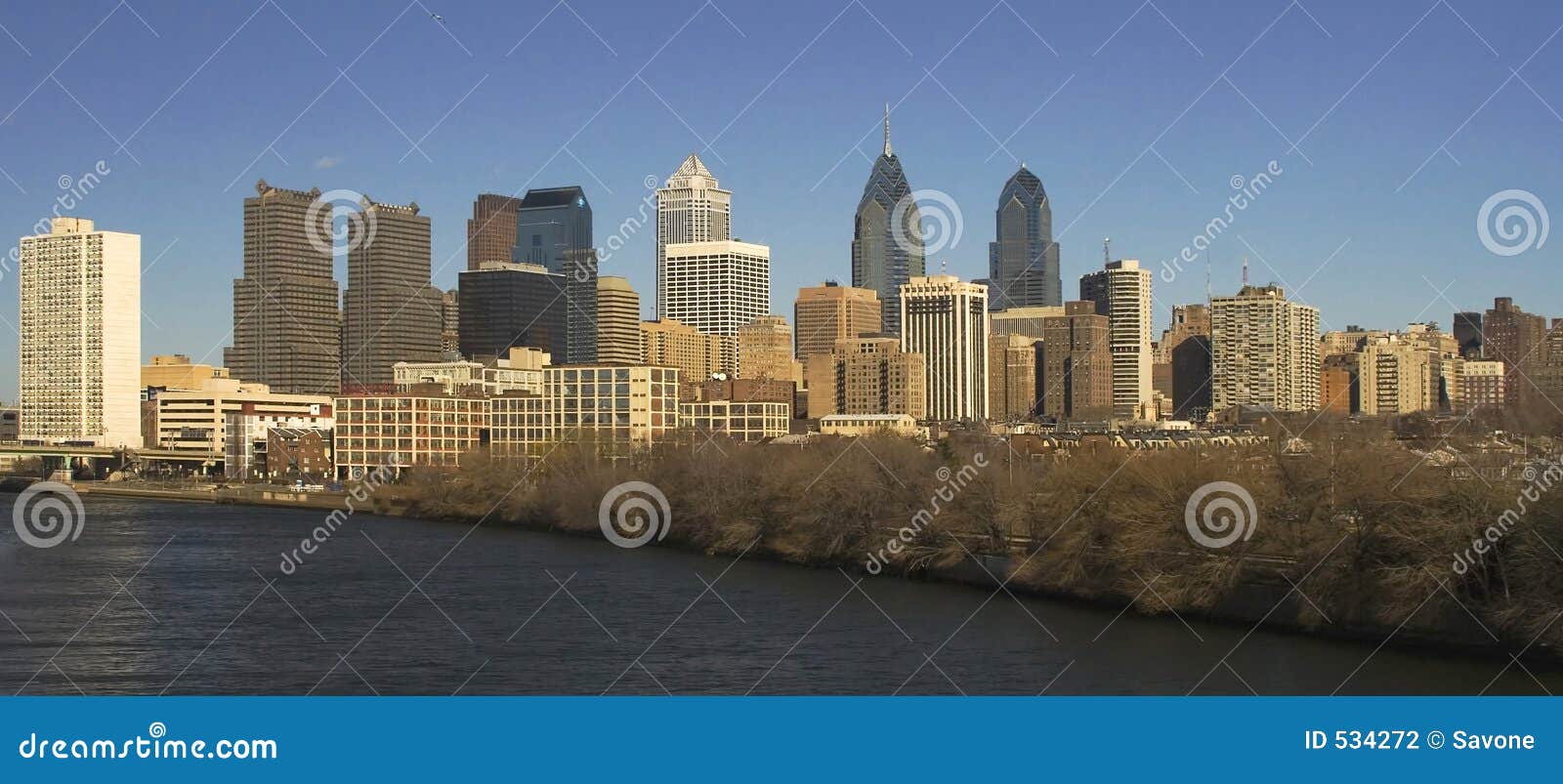 Philadelphia Skyline stock photo. Image of side, buildings - 534272