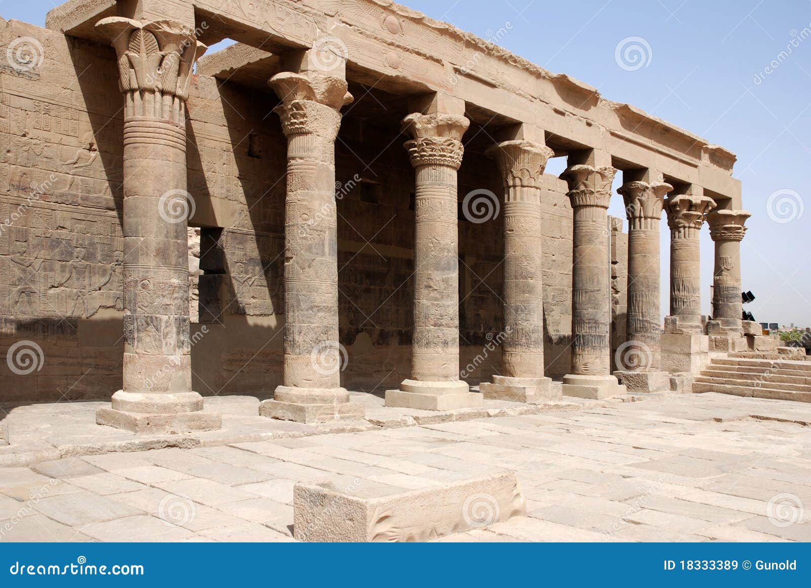 Philae Isis temple stock image. Image of arabian, arabia - 18333389