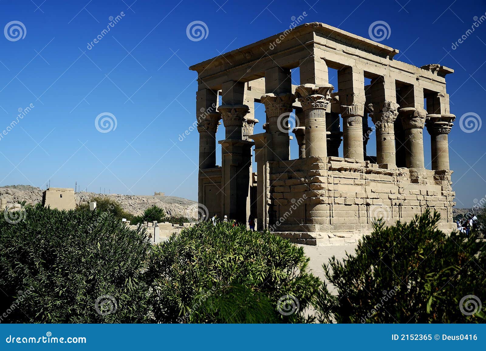 Philae Temple stock image. Image of egypt, ancient, tourists - 2152365
