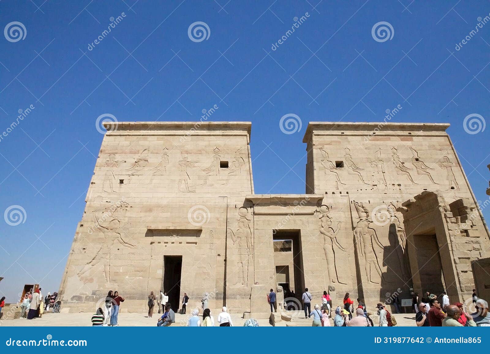 Philae Temple Complex In Aswan, Egypt Editorial Image | CartoonDealer ...