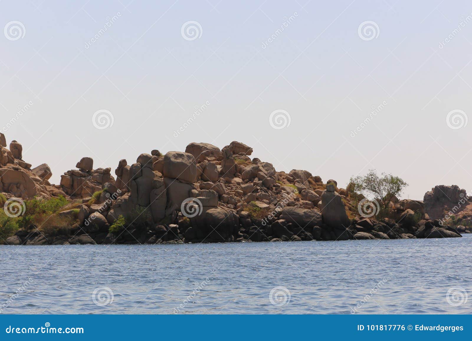 Philaeeiland Bij De Rivier Van Nijl, Egypte Stock Foto - Image of ...