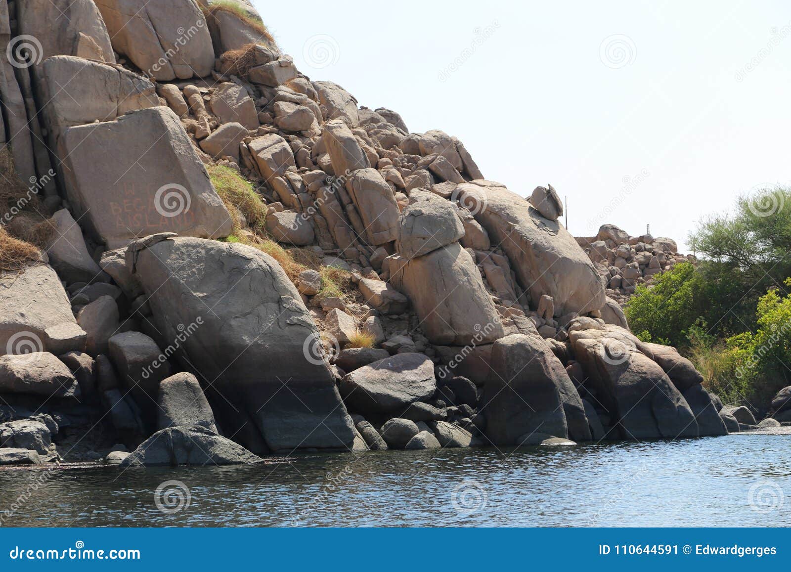Philaeeiland Bij De Rivier Van Nijl, Egypte Stock Afbeelding - Image of ...