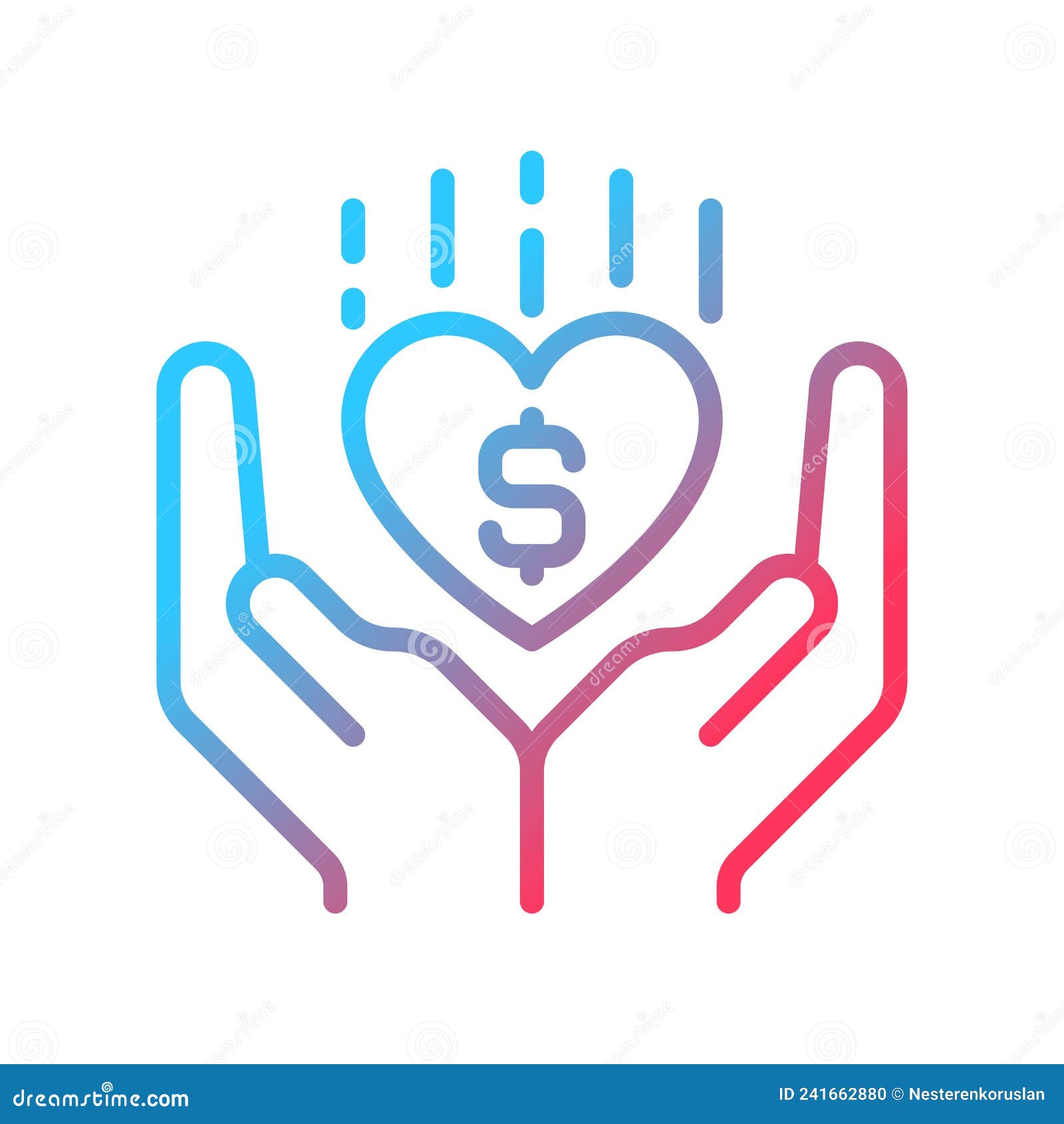 Philanthropy Linear Icons, Signs, Symbols Vector Line Illustration Set ...