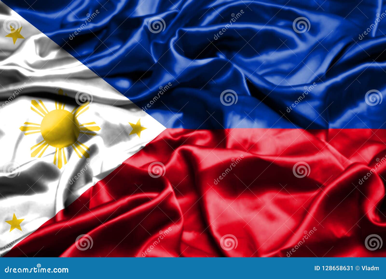 Philipines Flag Waving In The Wind. Stock Image | CartoonDealer.com ...
