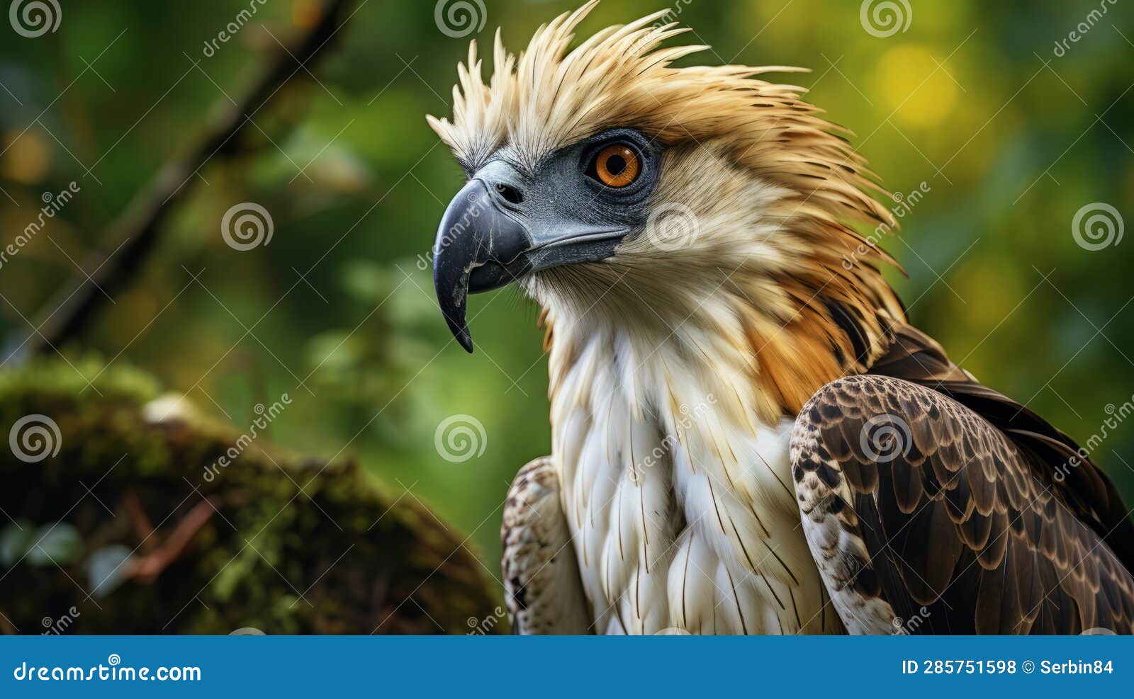 Philippine Eagle. Head And Shoulders. Philippine Eagle Rare Bird In The ...