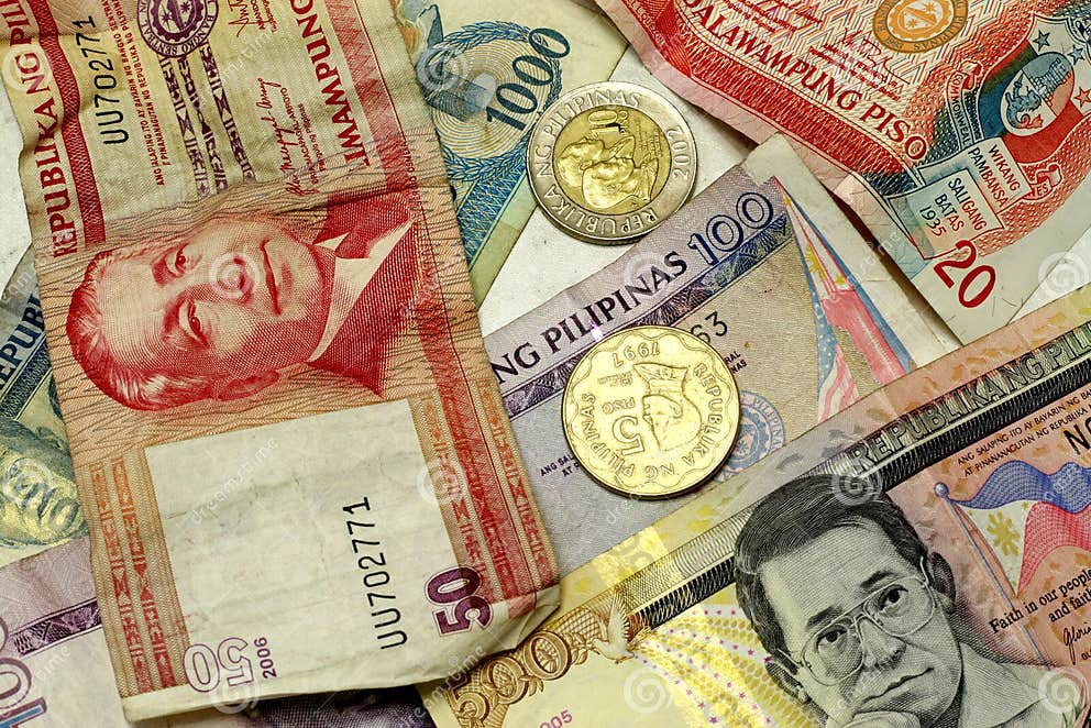 Philippine Peso stock photo. Image of savings, change - 4085358