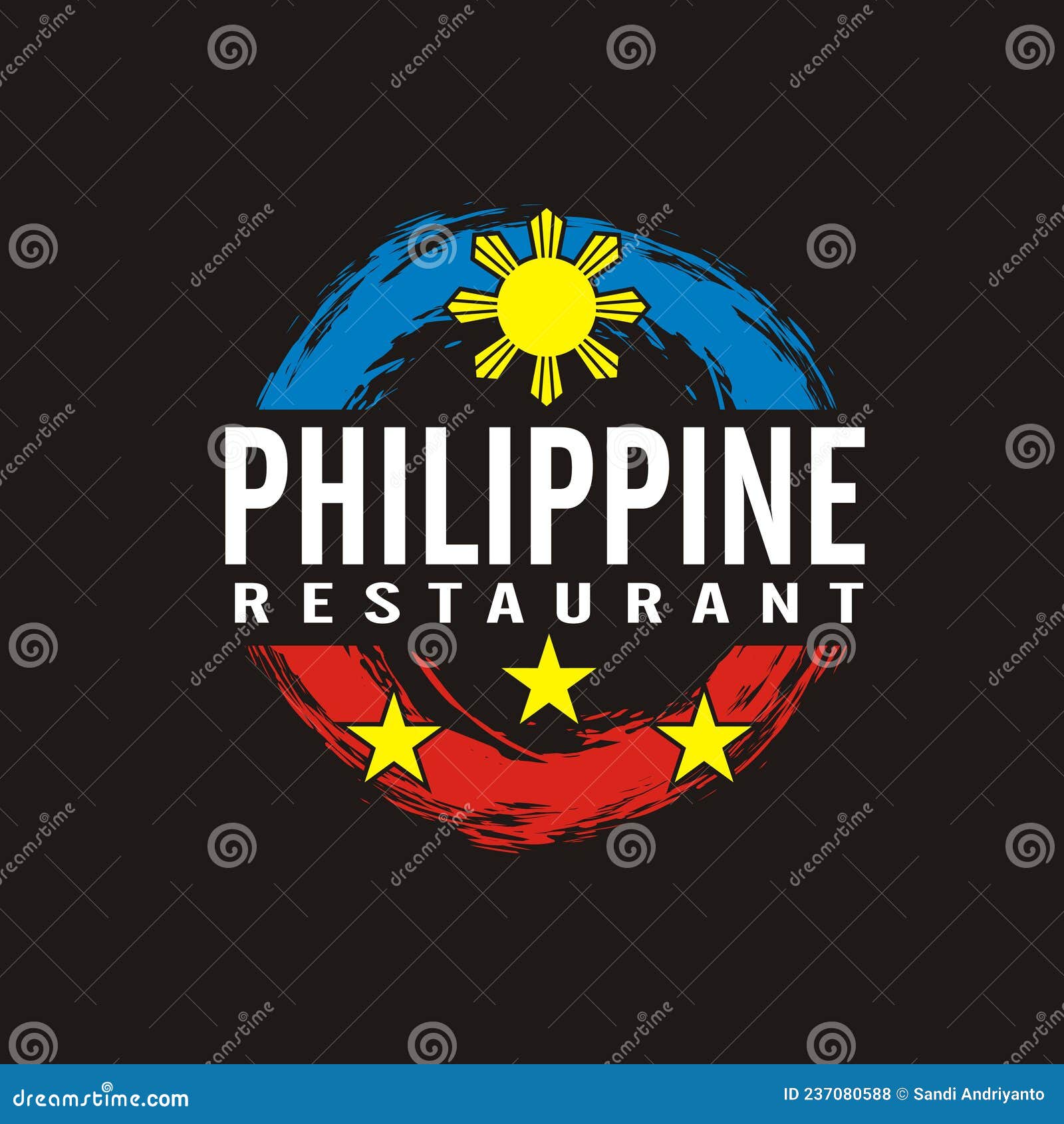Philippine Restaurant Logo Vector Illustration Stock Vector ...