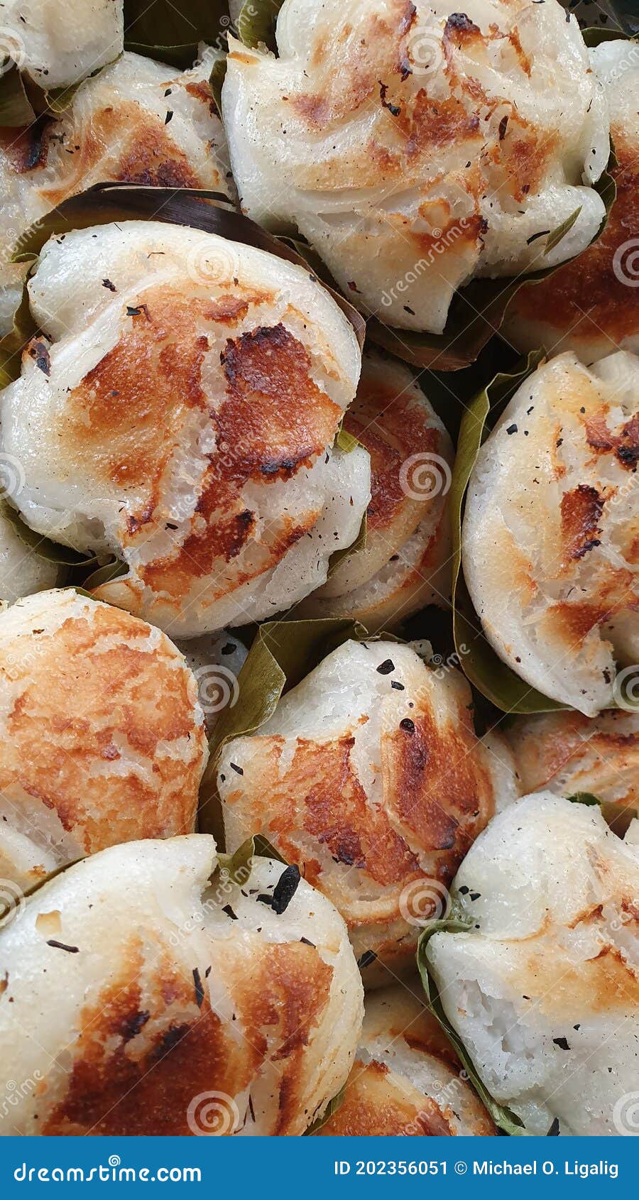 Philippine Rice Cake Served Hot and Freshly Baked Stock Image - Image ...