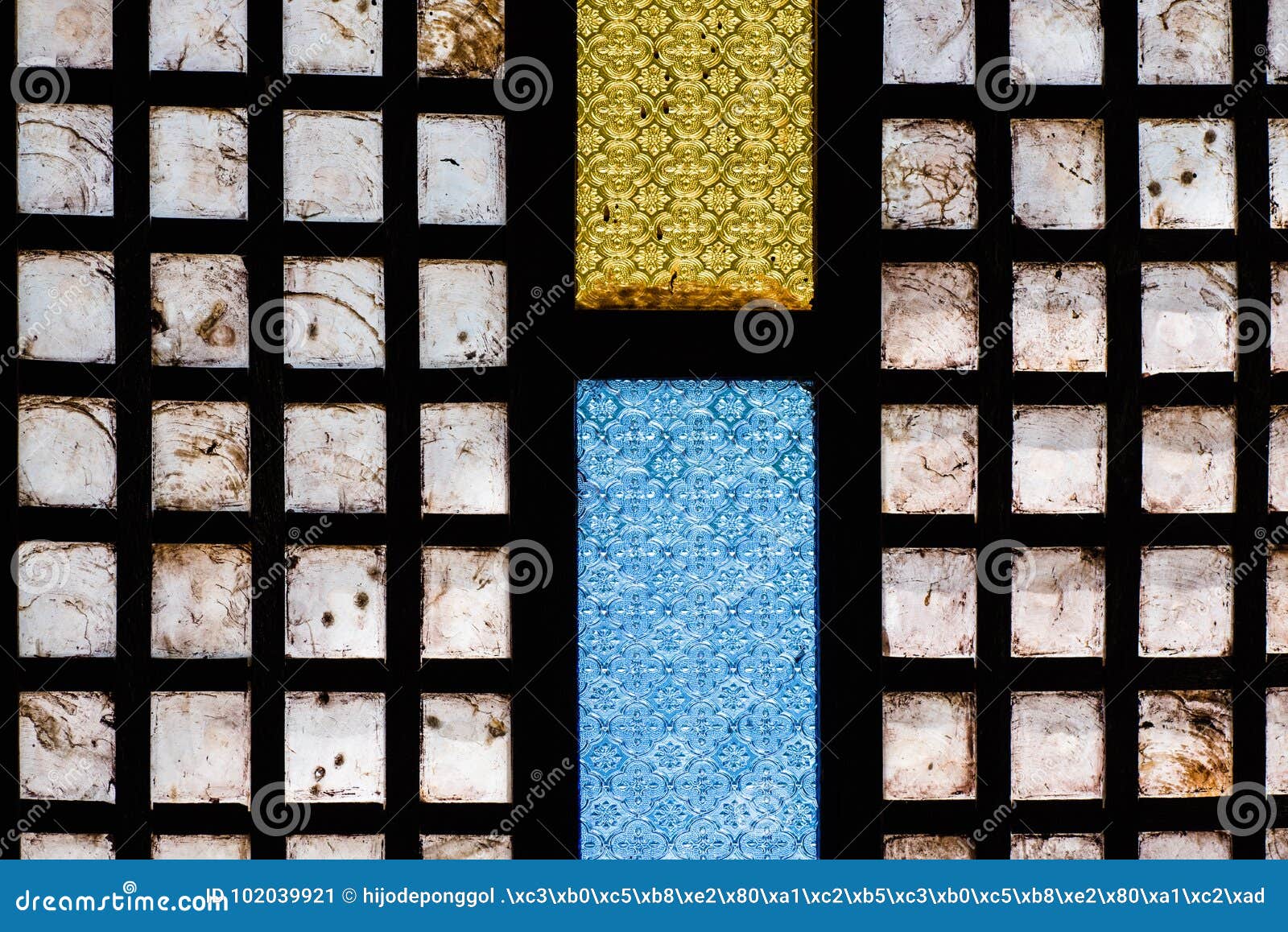 Philippine Traditional Window Pane Stock Image - Image of asian, kapiz ...