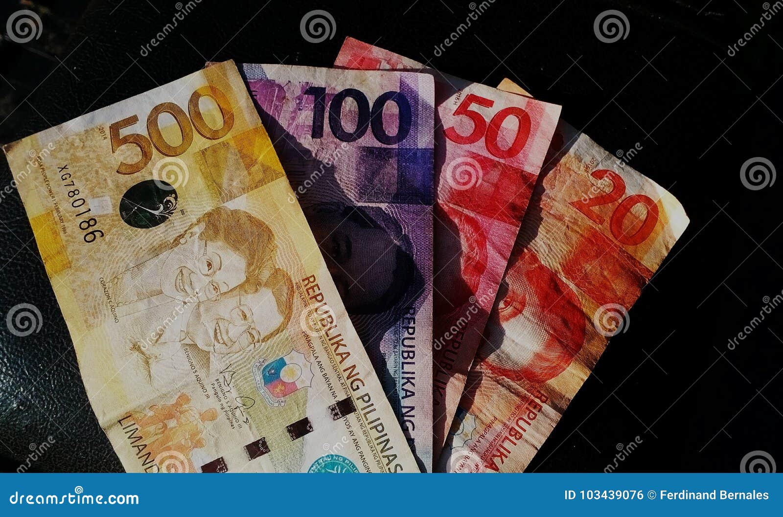 Philippines Paper Money stock photo. Image of bank, monetary - 103439076