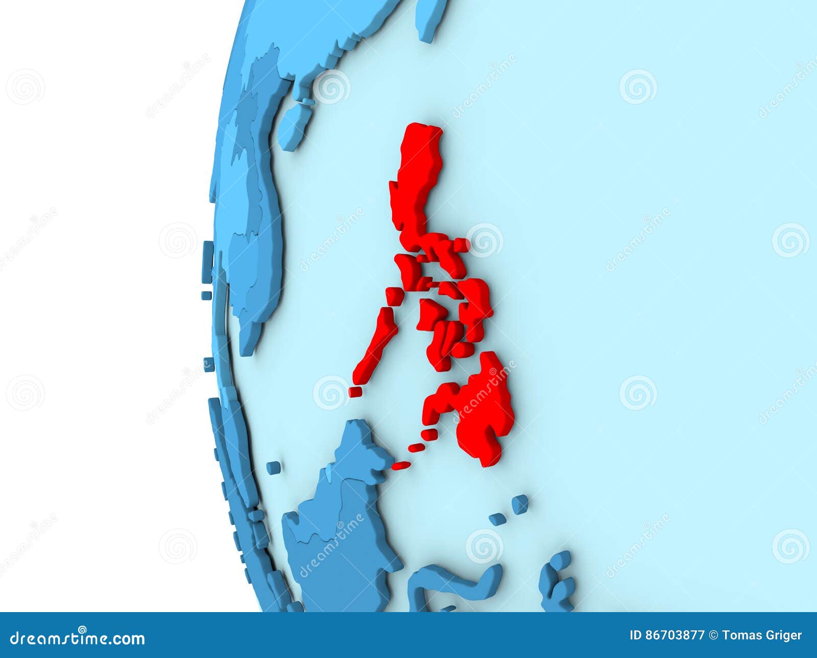 Simple Philippines World Map